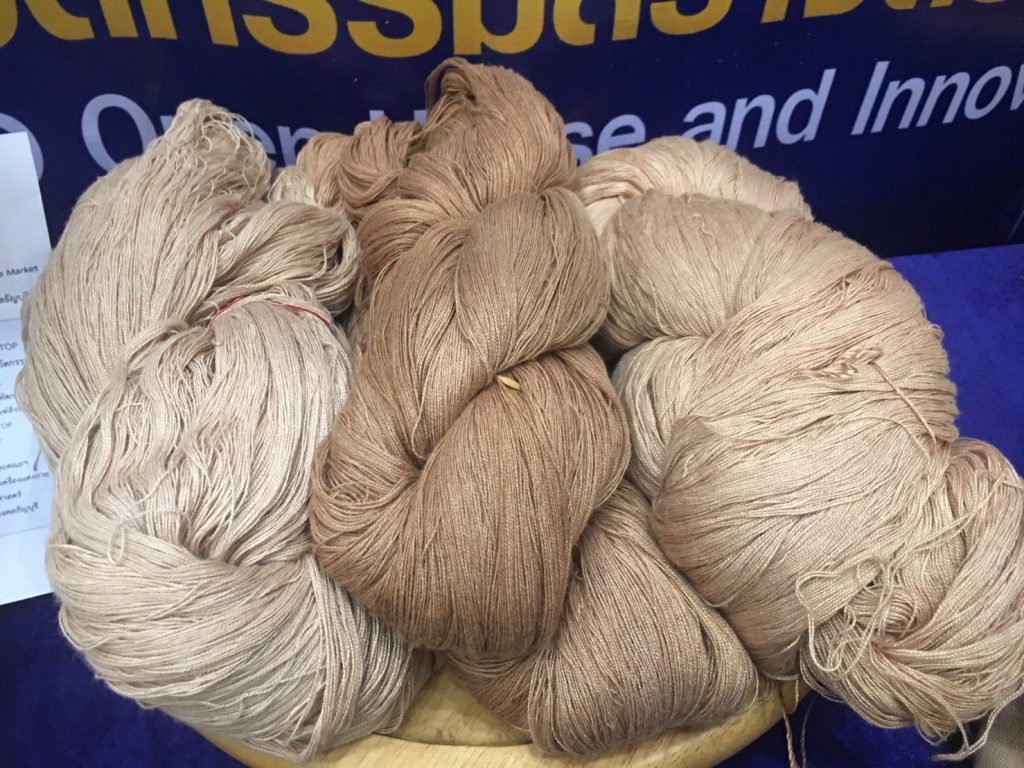 RMUTT researchers produced a textile product “Loincloth” from rice straw