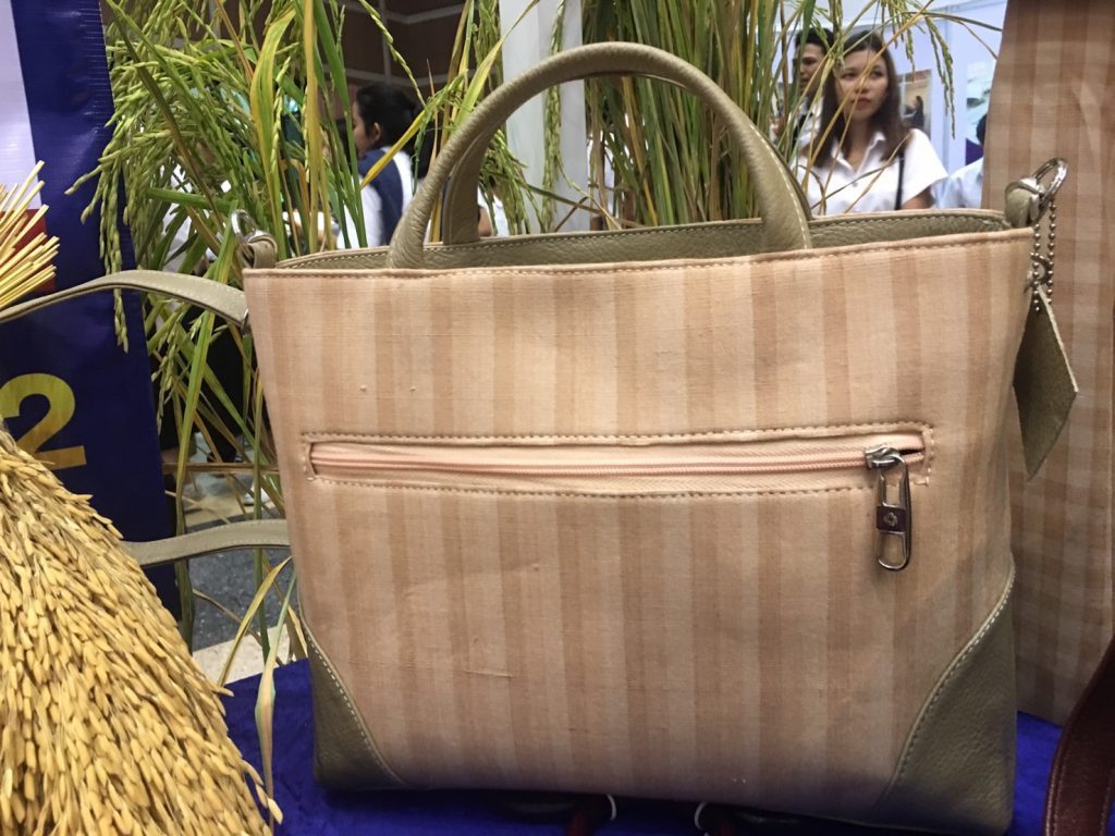 RMUTT researchers produced a textile product “Loincloth” from rice straw