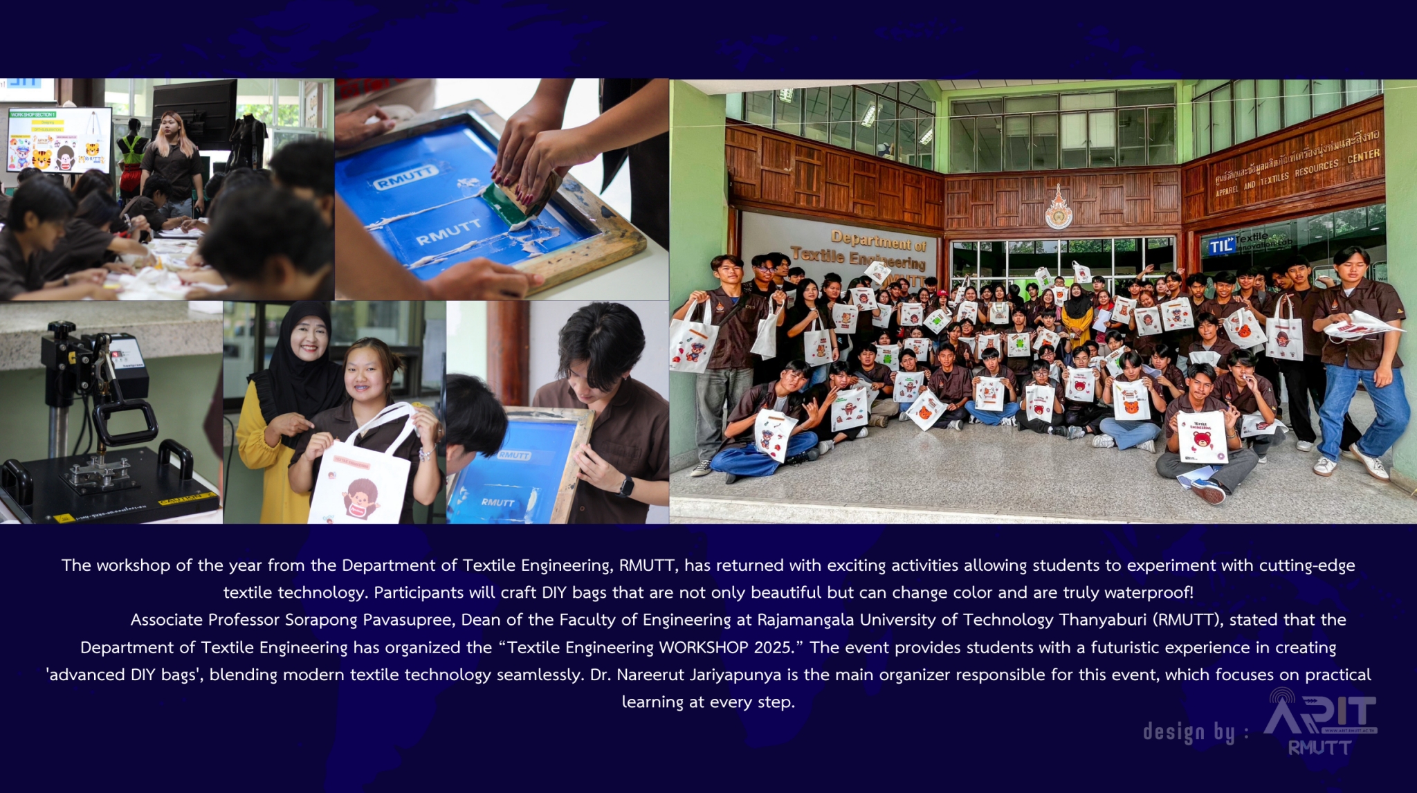 Textile Engineering at RMUTT Organizes a Creative DIY Workshop for Color-Changing and Waterproof ...